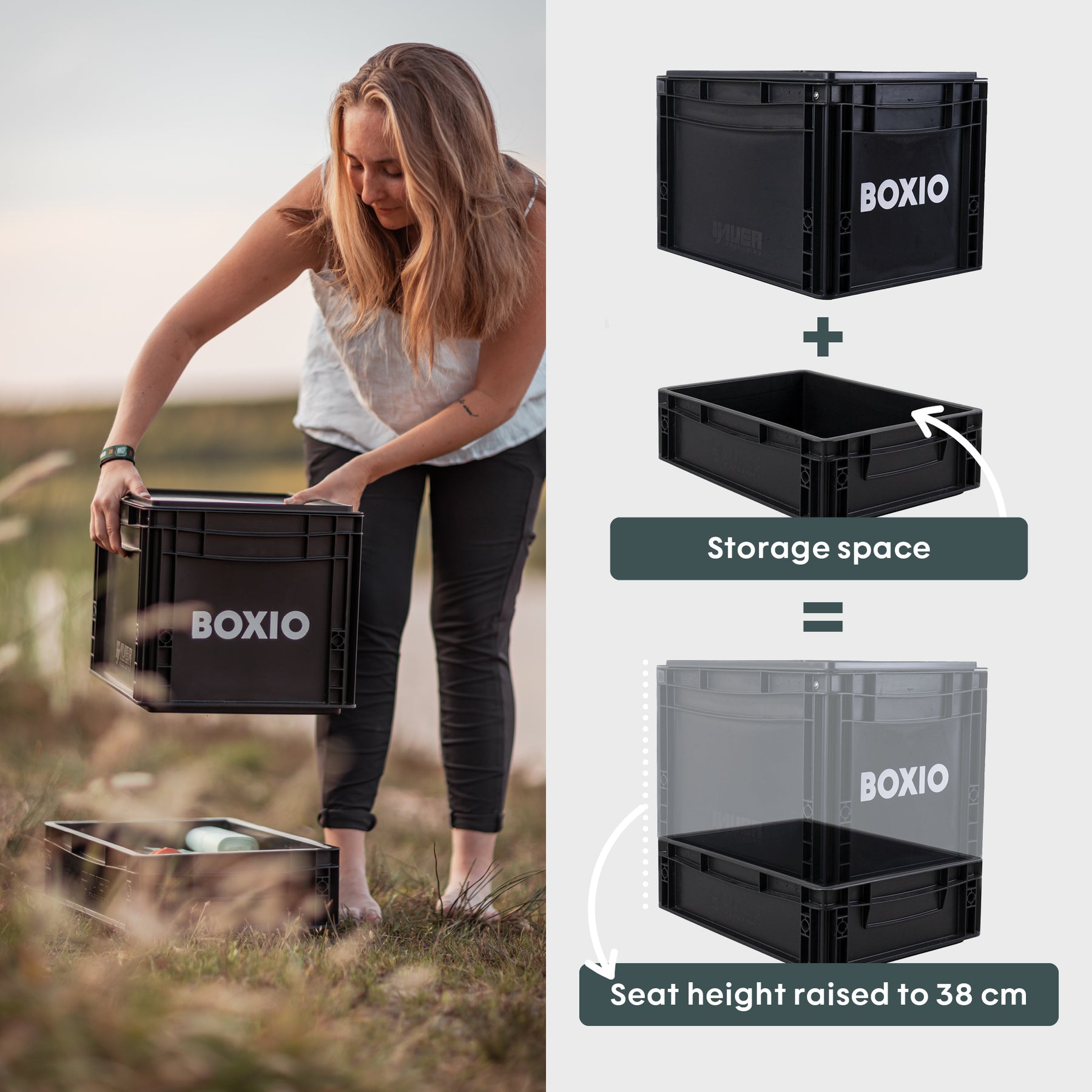 BOXIO TOILET Max + I Camping Composting Toilet Starter Kit