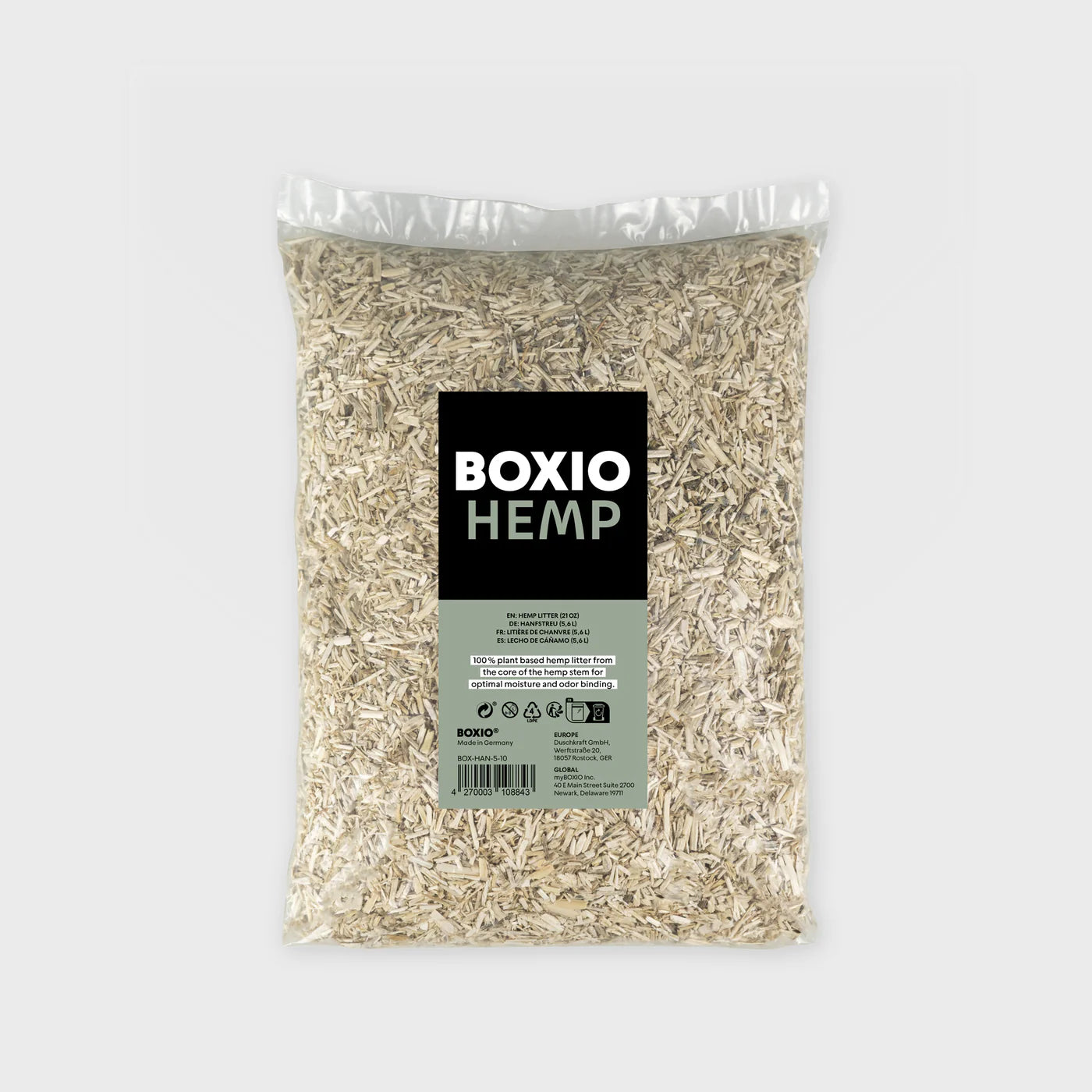 BOXIO - HEMP LITTER 1.5gallons | 100% vegetable - BOXIO