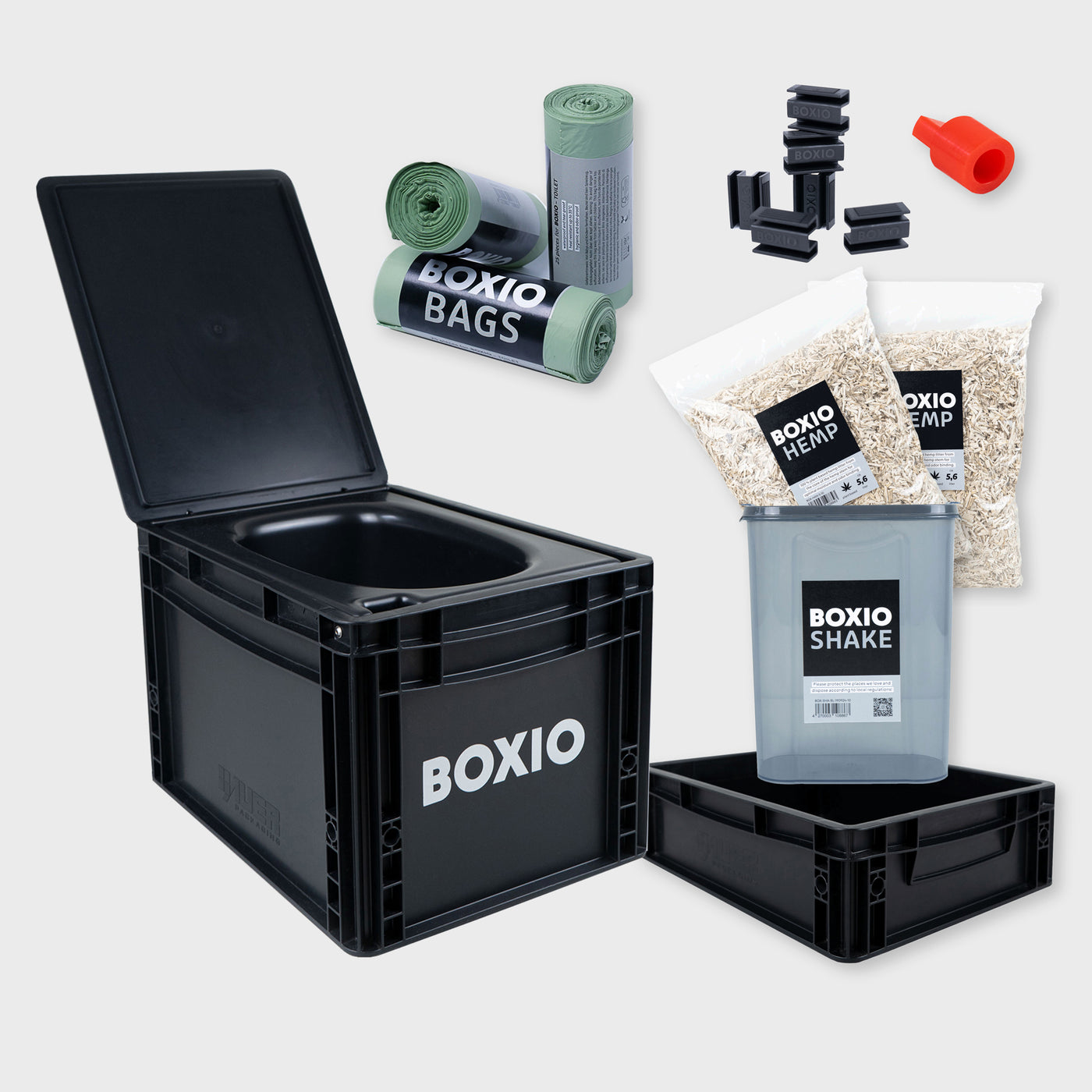BOXIO TOILET Max + I Camping Composting Toilet Starter Kit