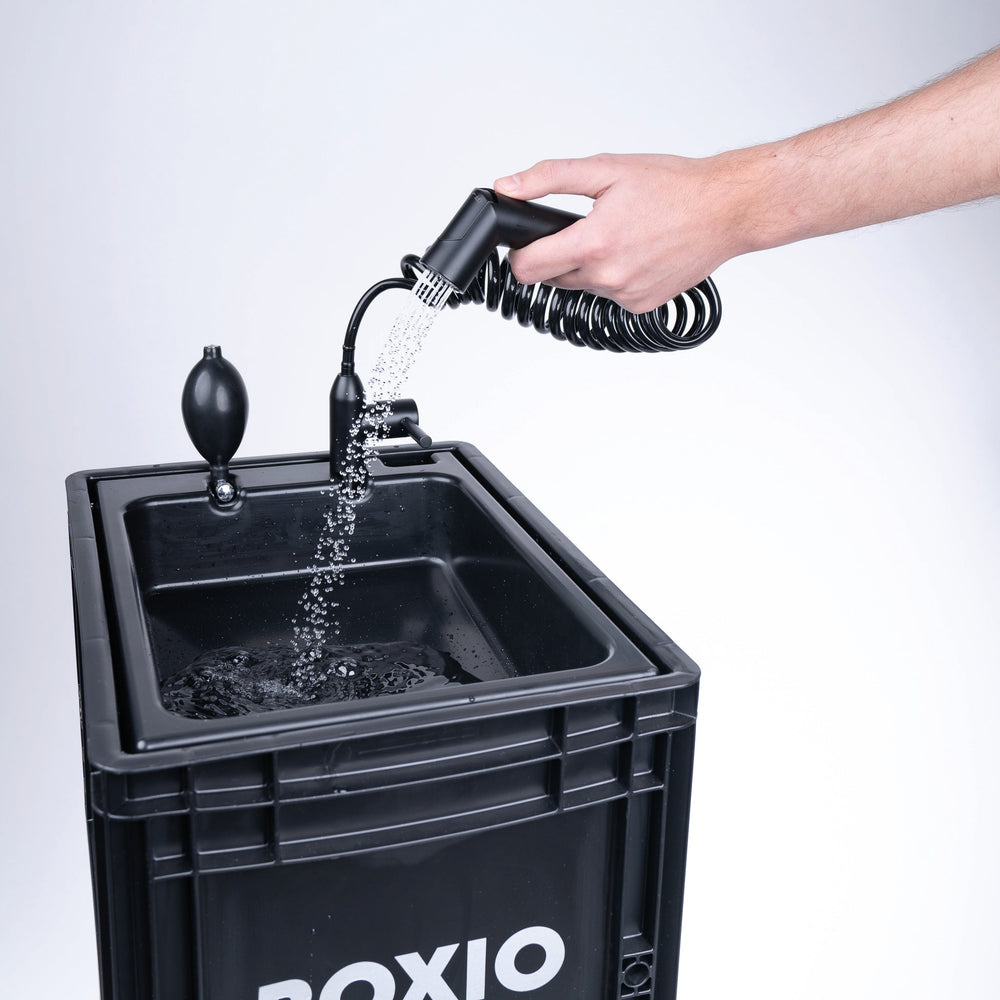 BOXIO WASH PLUS I Camping Washbasin with Accessories