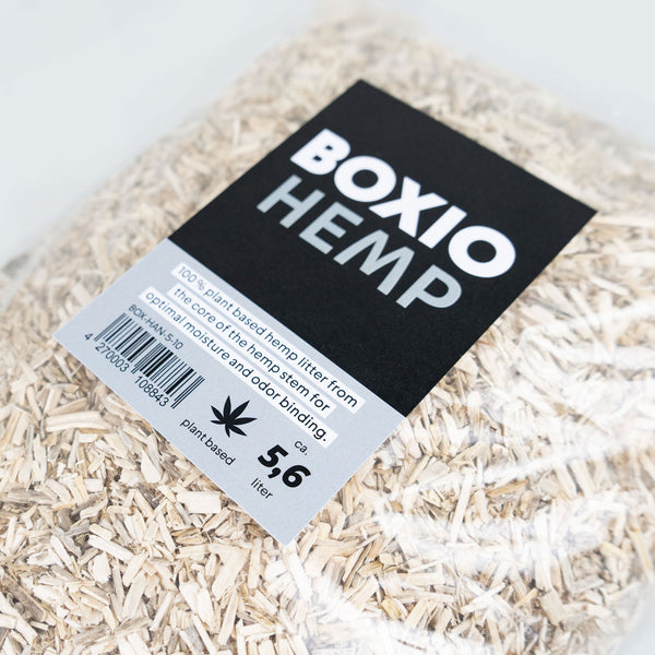 BOXIO - REFILL BUNDLE: 2x 1.5 gallons hemp litter and 3x 25 compostable ...
